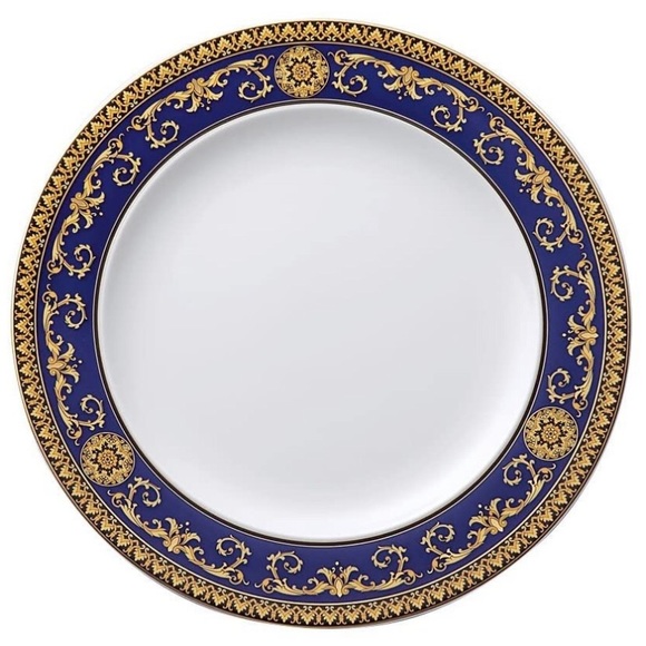 Versace | Kitchen | Versace By Rosenthal Medusa Blue Dinner Plate ...